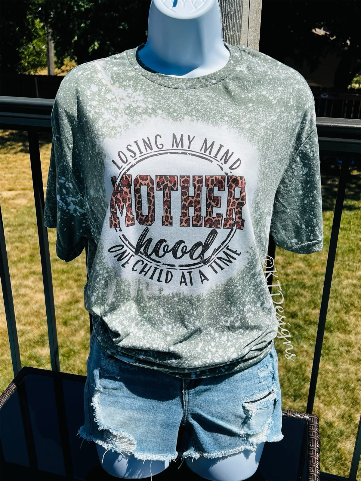 Bleached Tee's – KT Designs